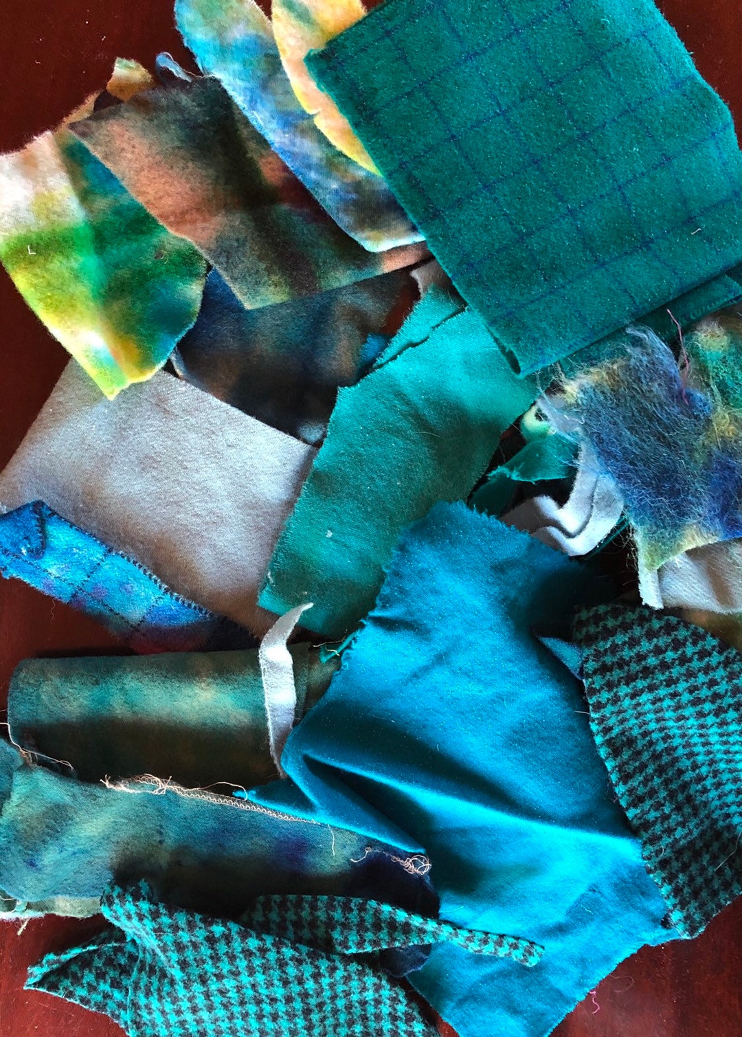 Wool Scrap Bags in Multiple Colors for Applique - Etsy