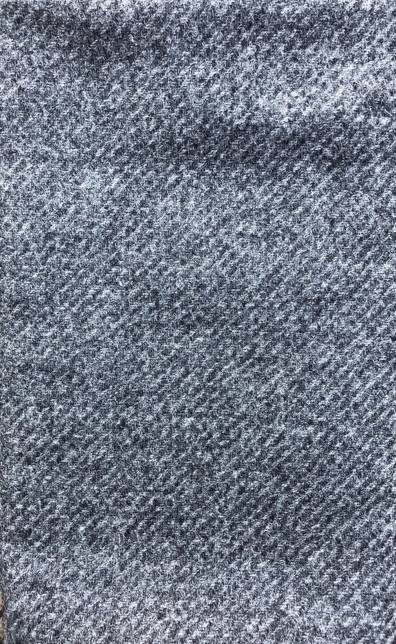 Gray Textured Wool Fabric - Etsy