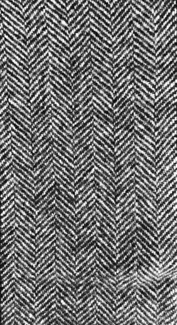 Black Herringbone Fabric
