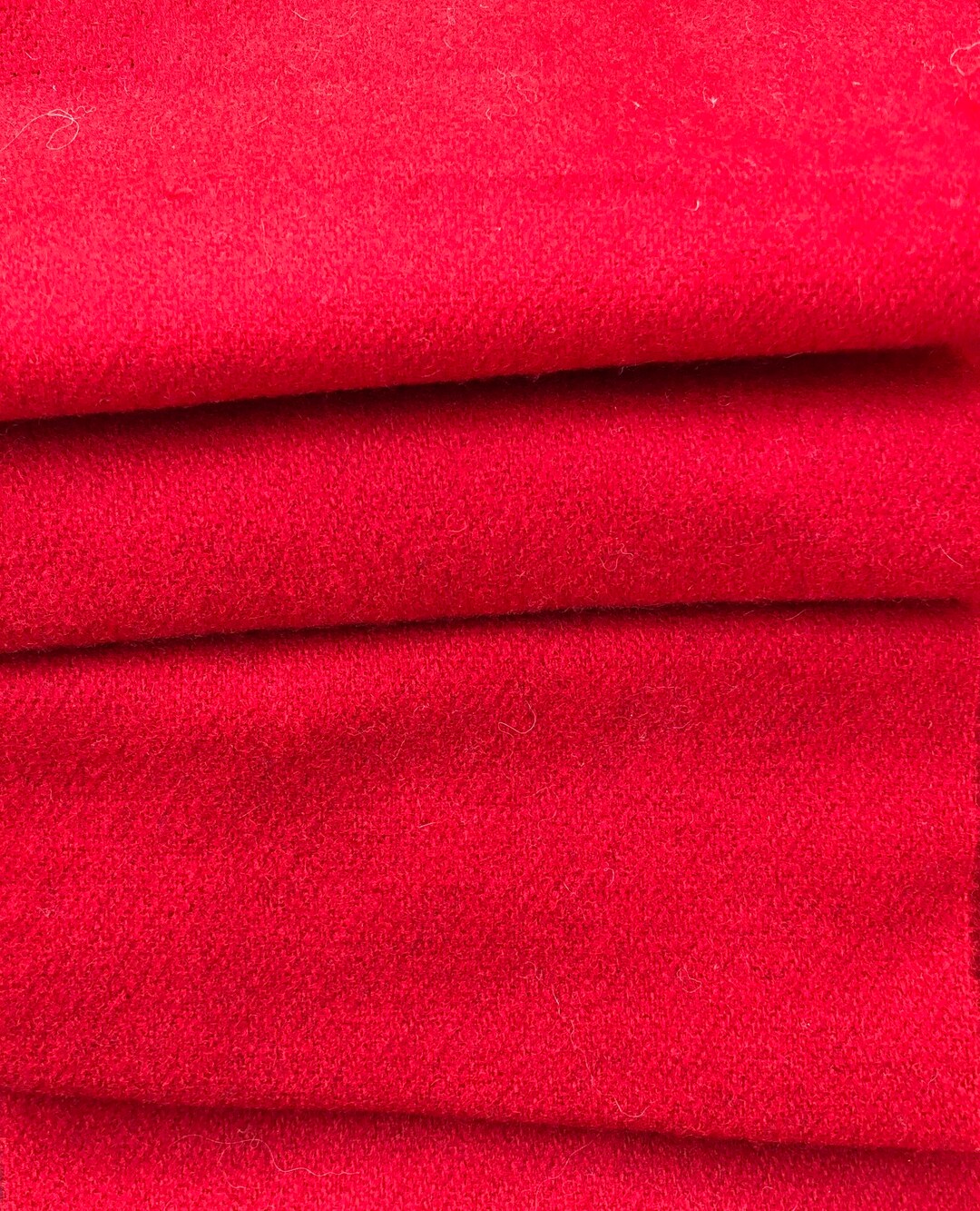 Dark Red Wool Fabric, Medium Weight - Etsy