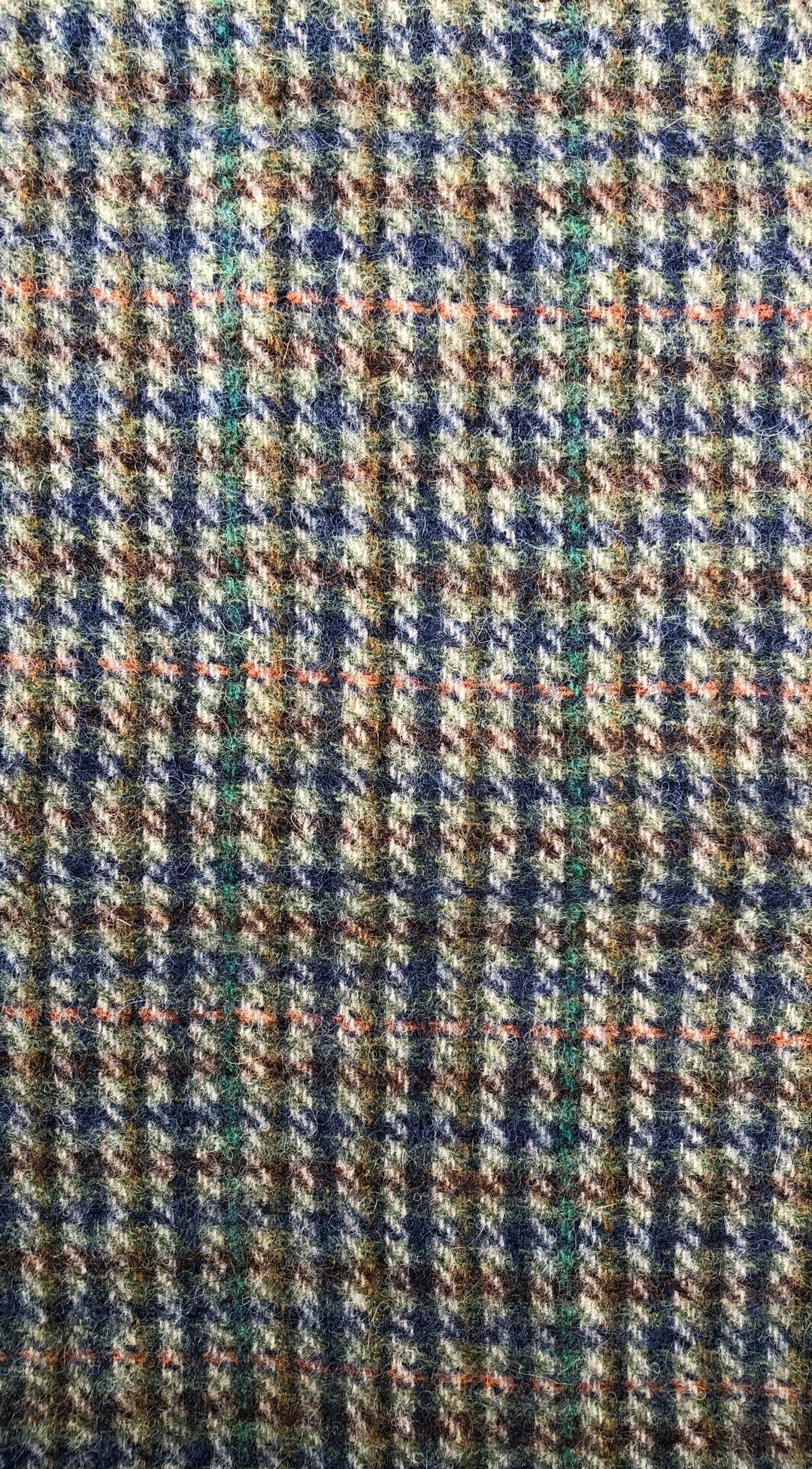 Green, Blue & Brown Check Wool Fabric, Medium Weight - Etsy
