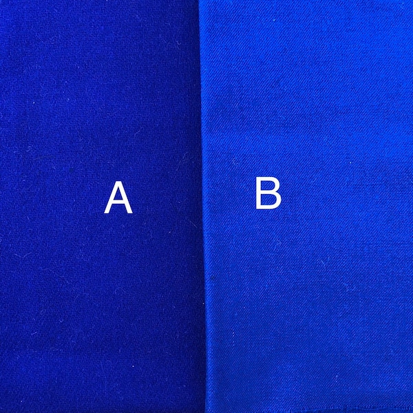 Royal Blue Wool Fabric - Etsy