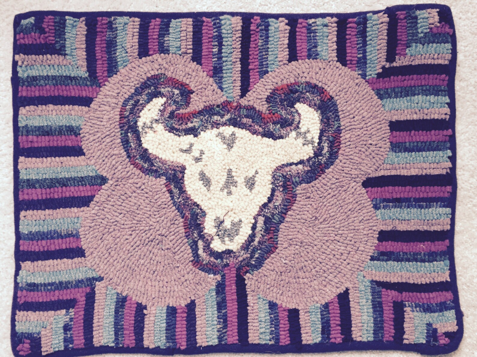 Rug Hooking Pattern Cow Skull - Etsy