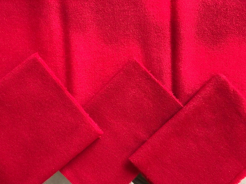 Red Wool Fabric - Etsy