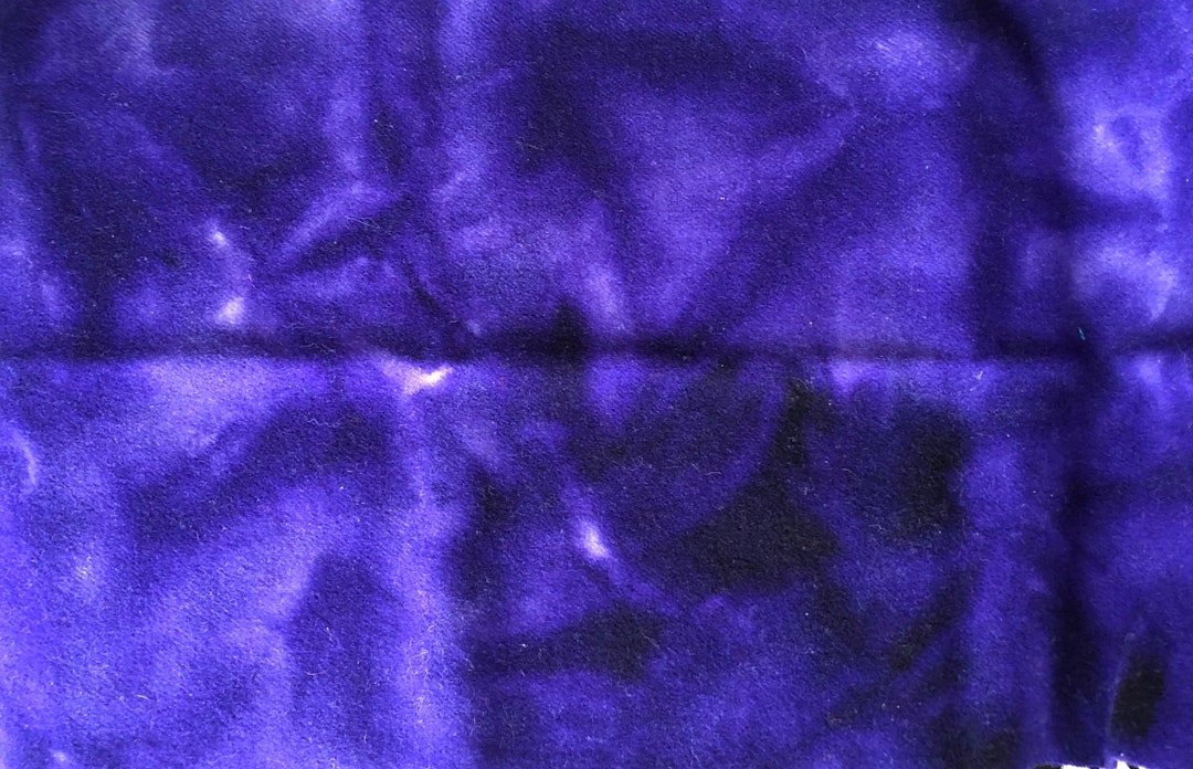 Wool Fabric Dyed Purple Cobalt Blue, Medium Weight - Etsy