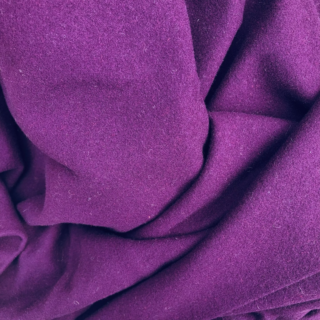 Purple Wool Fabric - Etsy