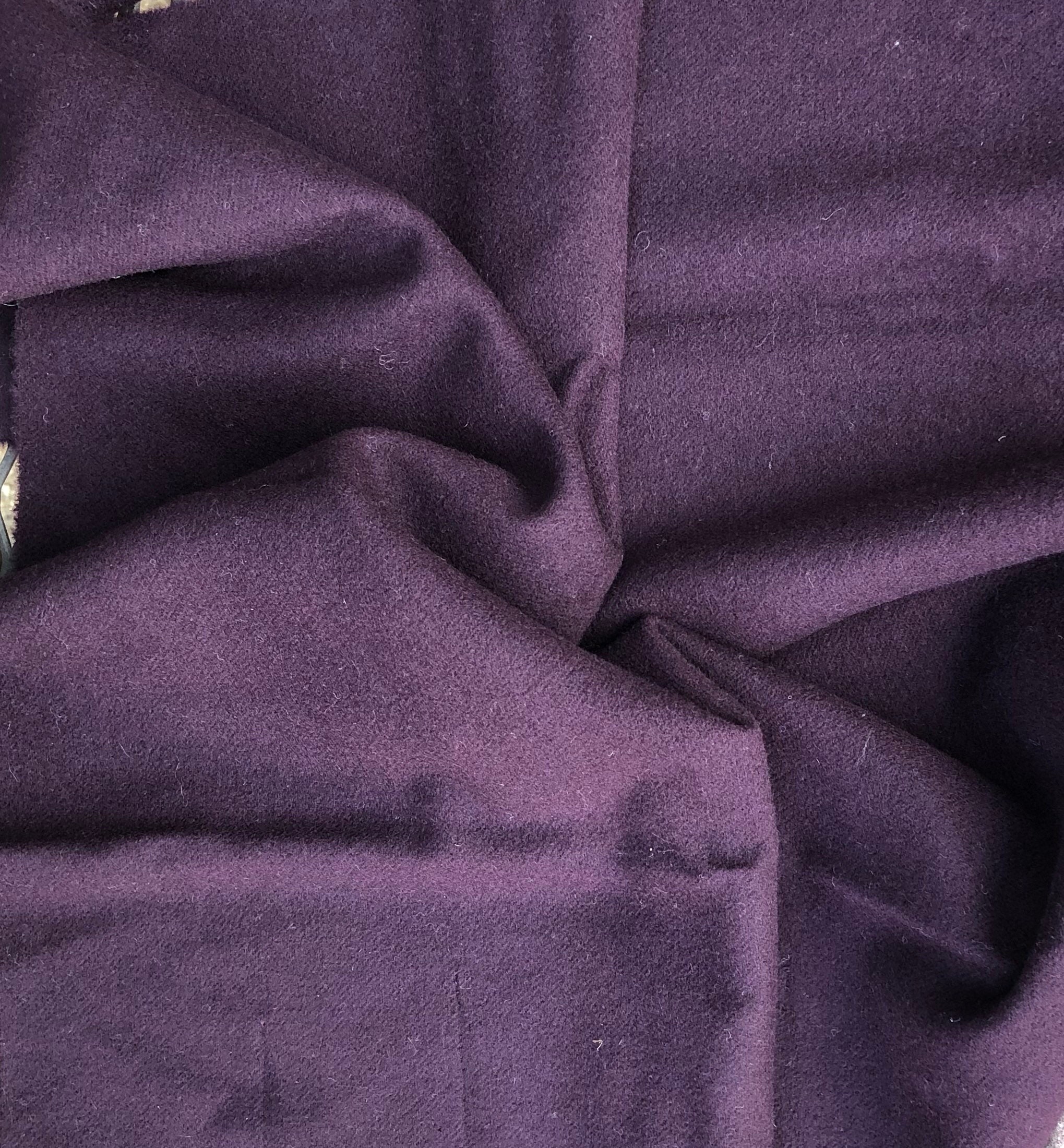 Purple Wool Fabric - Etsy