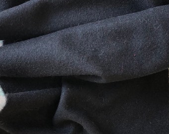 Black Wool Fabric - Etsy