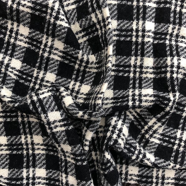 Plaid Wool Fabric - Etsy