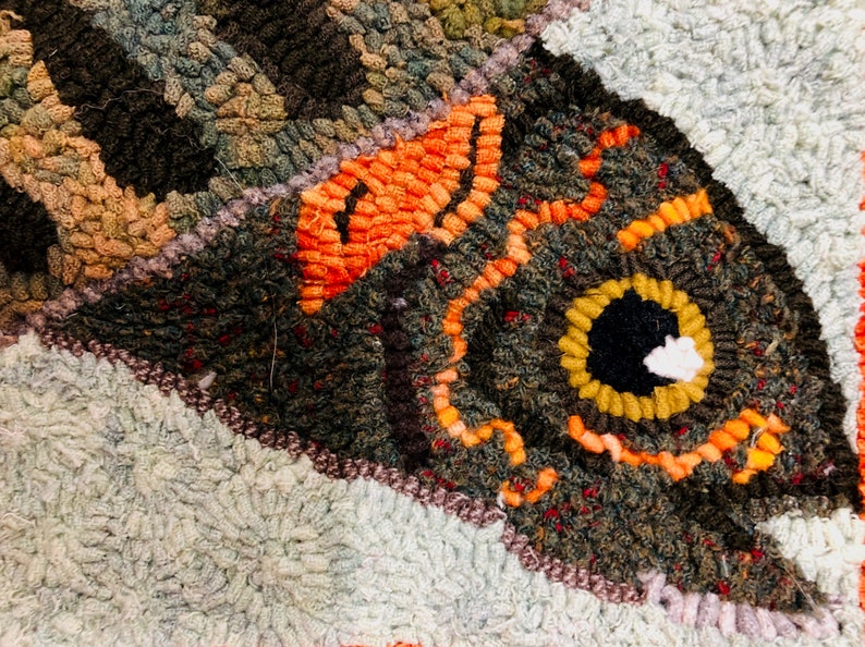 Many Fish Rug Pattern on Linen - Etsy