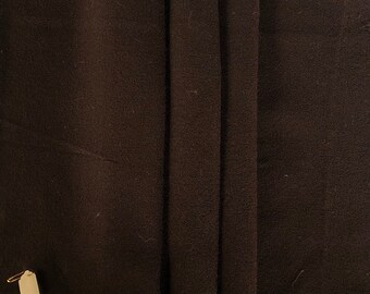 Espresso Brown Wool Crepe Fabric | Etsy