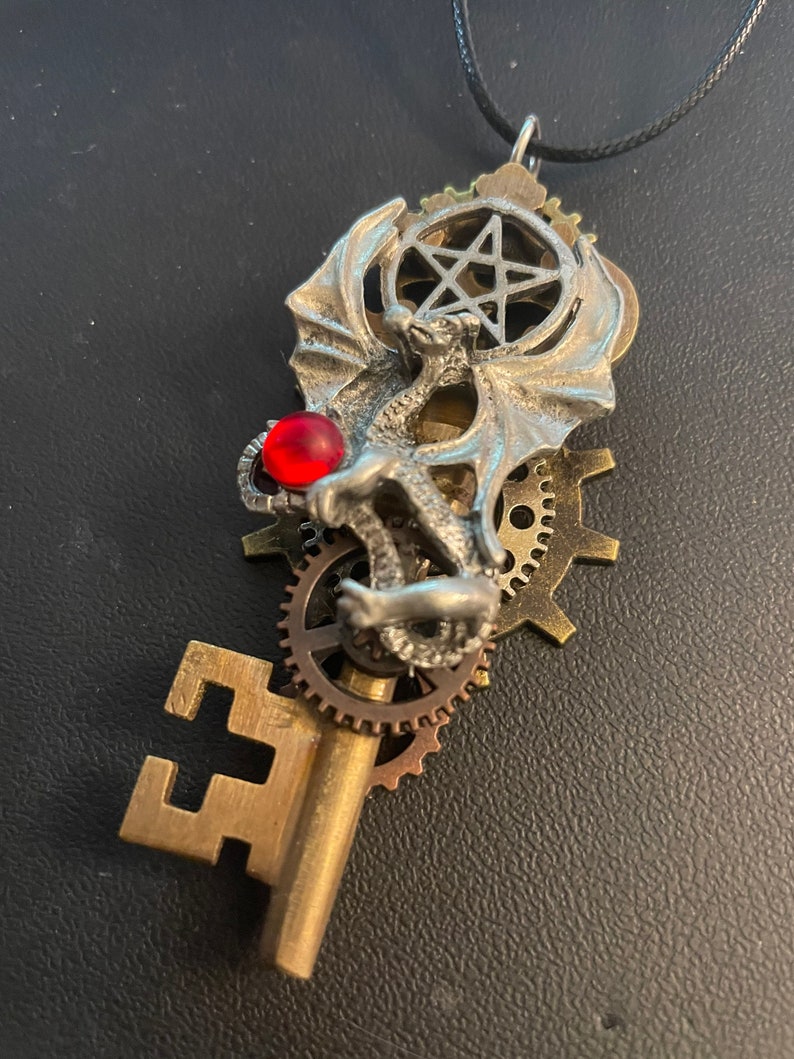Large Antique Dragon Skeleton Key - Etsy