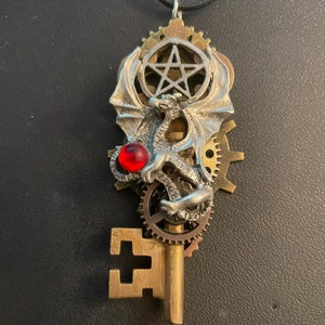 Large Antique Dragon Skeleton Key - Etsy