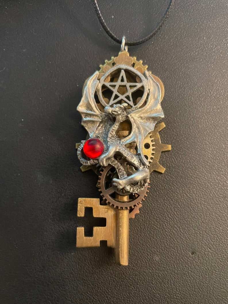 Large Antique Dragon Skeleton Key - Etsy