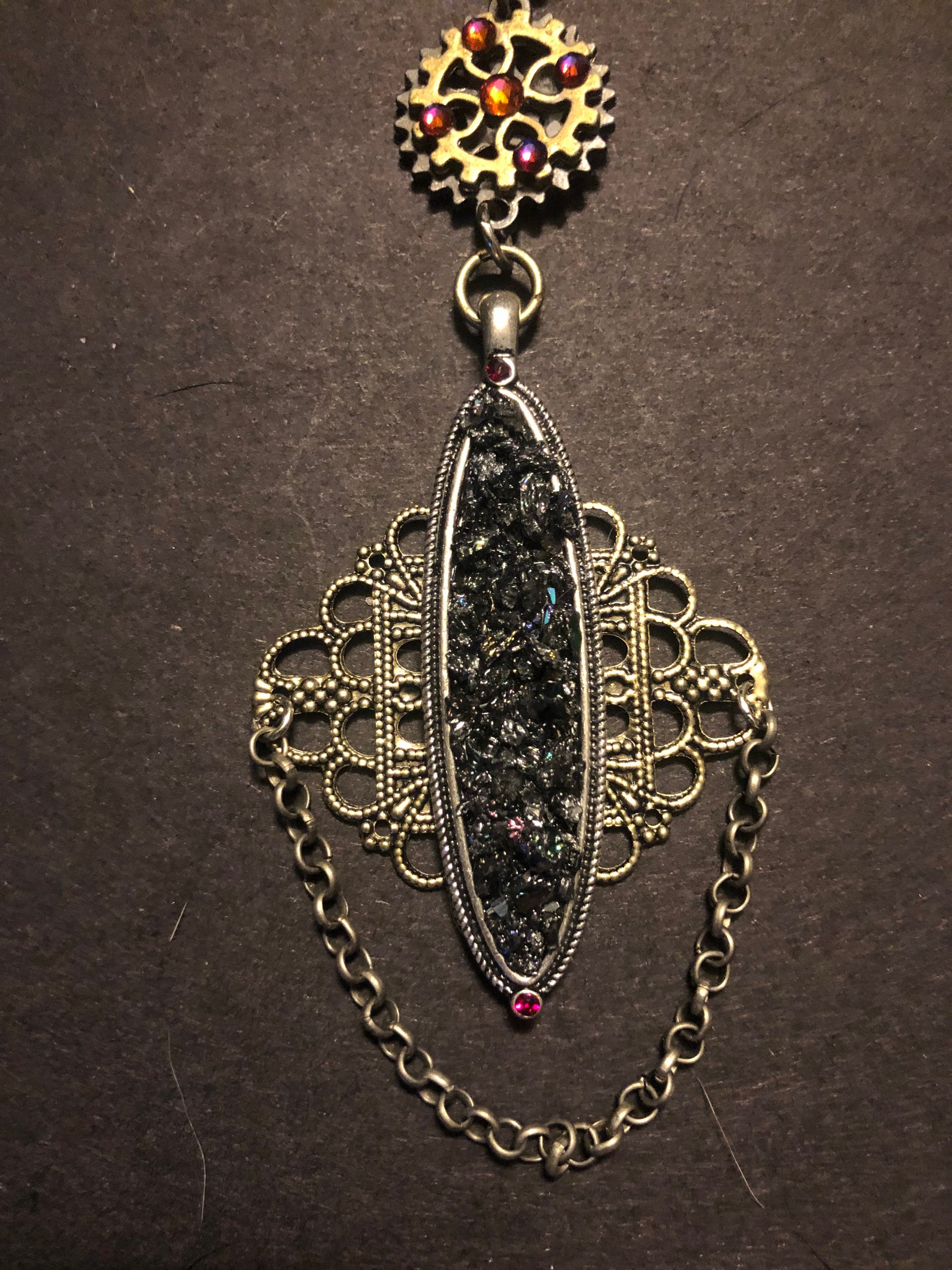 Peacock Stone Necklace - Etsy