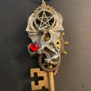 Large Antique Dragon Skeleton Key - Etsy