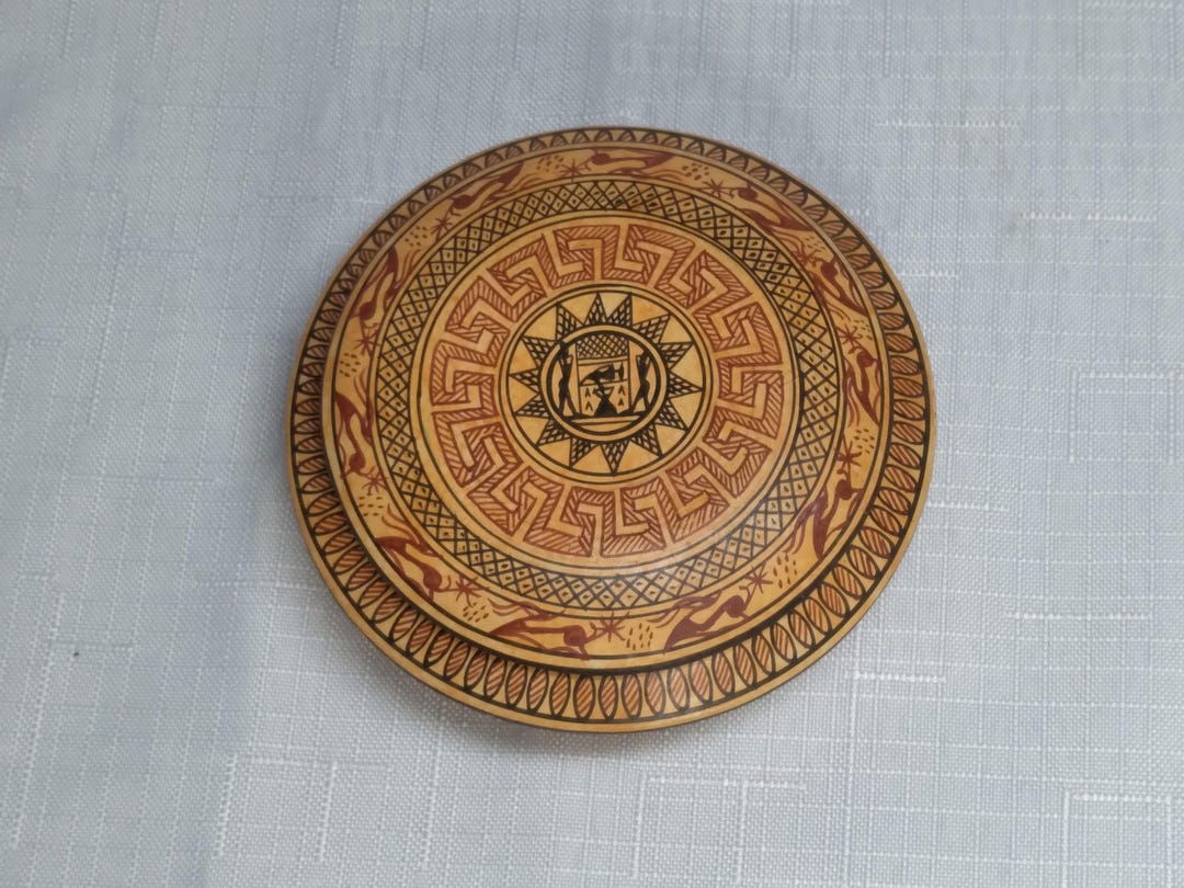 Corinthian Pyxis Geometric Designs Hand Painted 800 BC Artist Signed ...