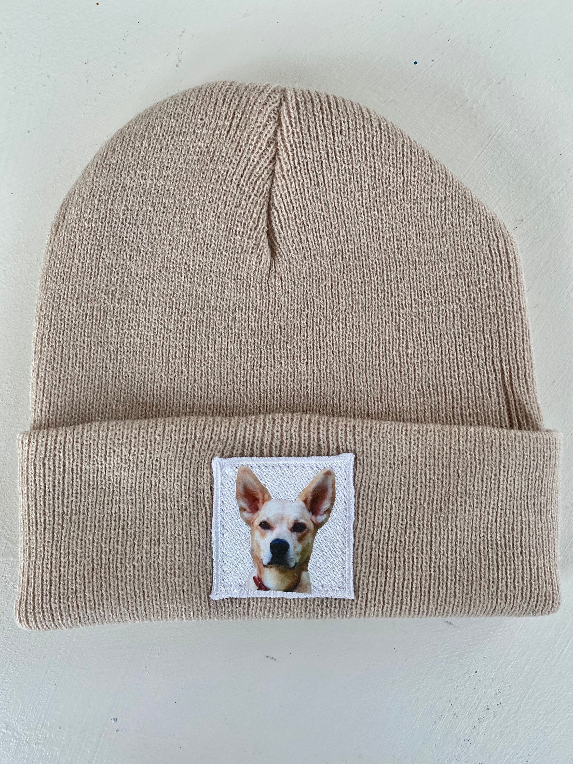 Dog Beanie Beanie With Your Dogs Face Dog Lover Beanie Cute - Etsy