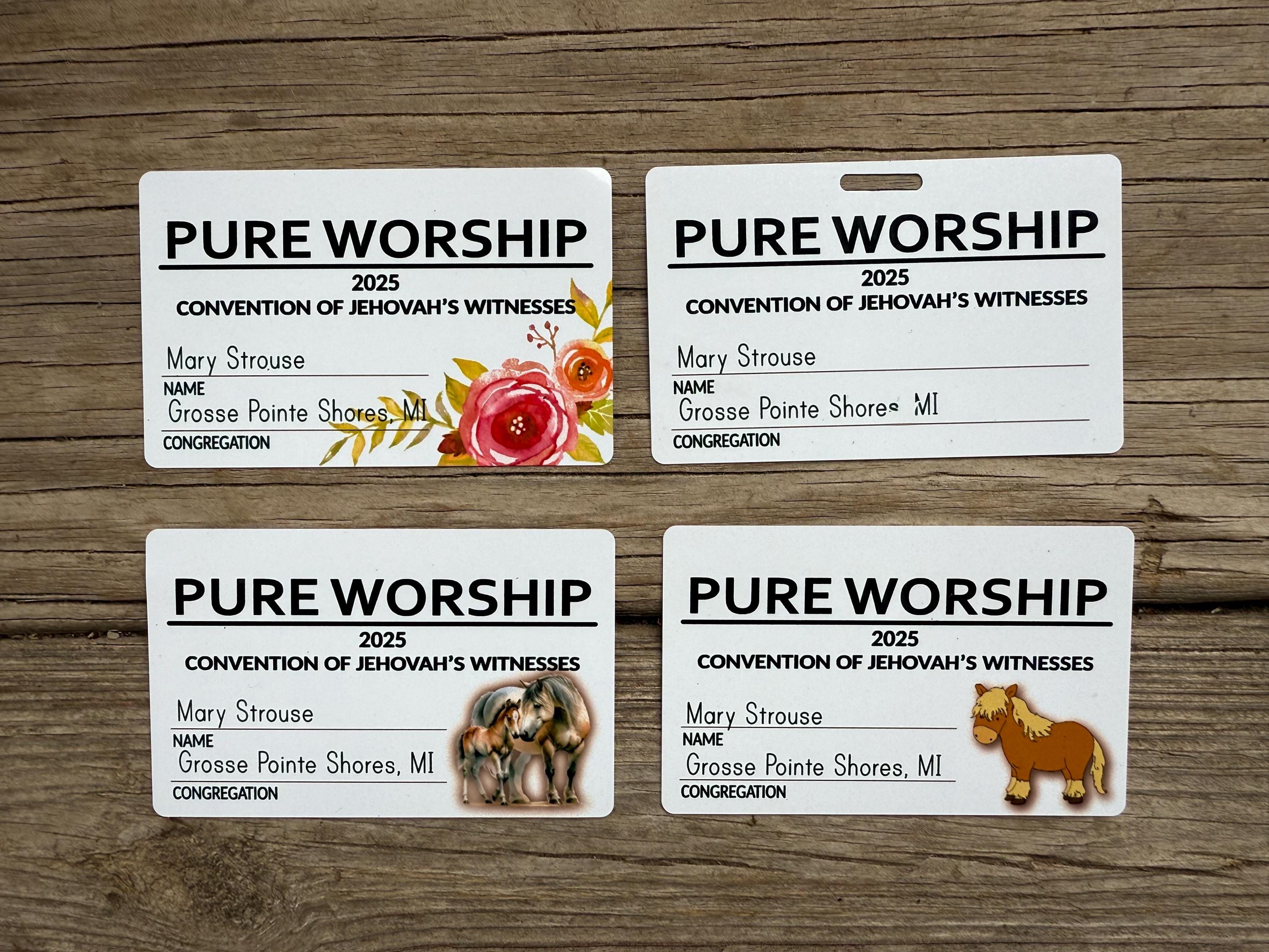 2025 Pure Worship Metal Convention ID Badge/lapel Card - Etsy
