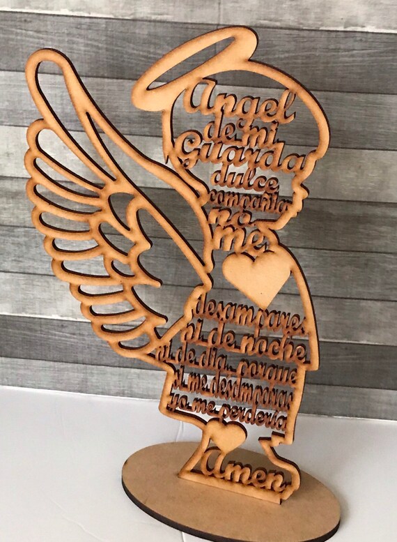 12 Centros De Mesa Personalizados Angel De Mi Guarda En | Etsy