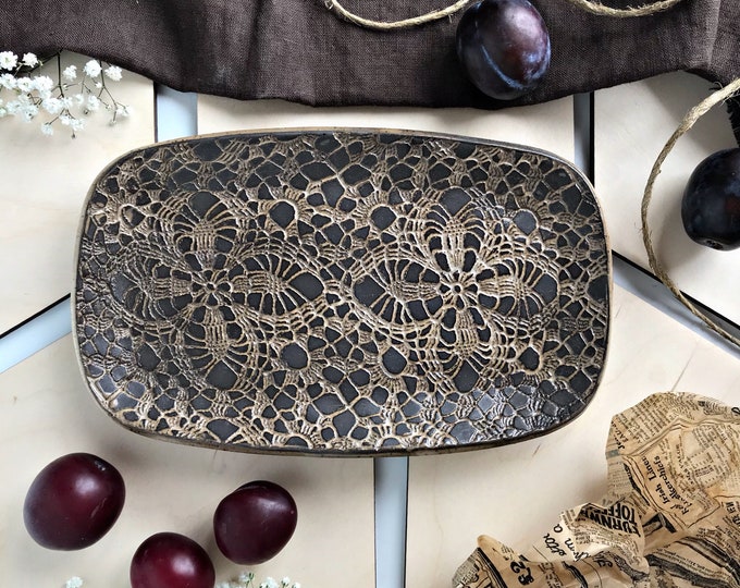 Ceramic Rectangular Platter, Handmade Ceramic, Handmade Pottery ...