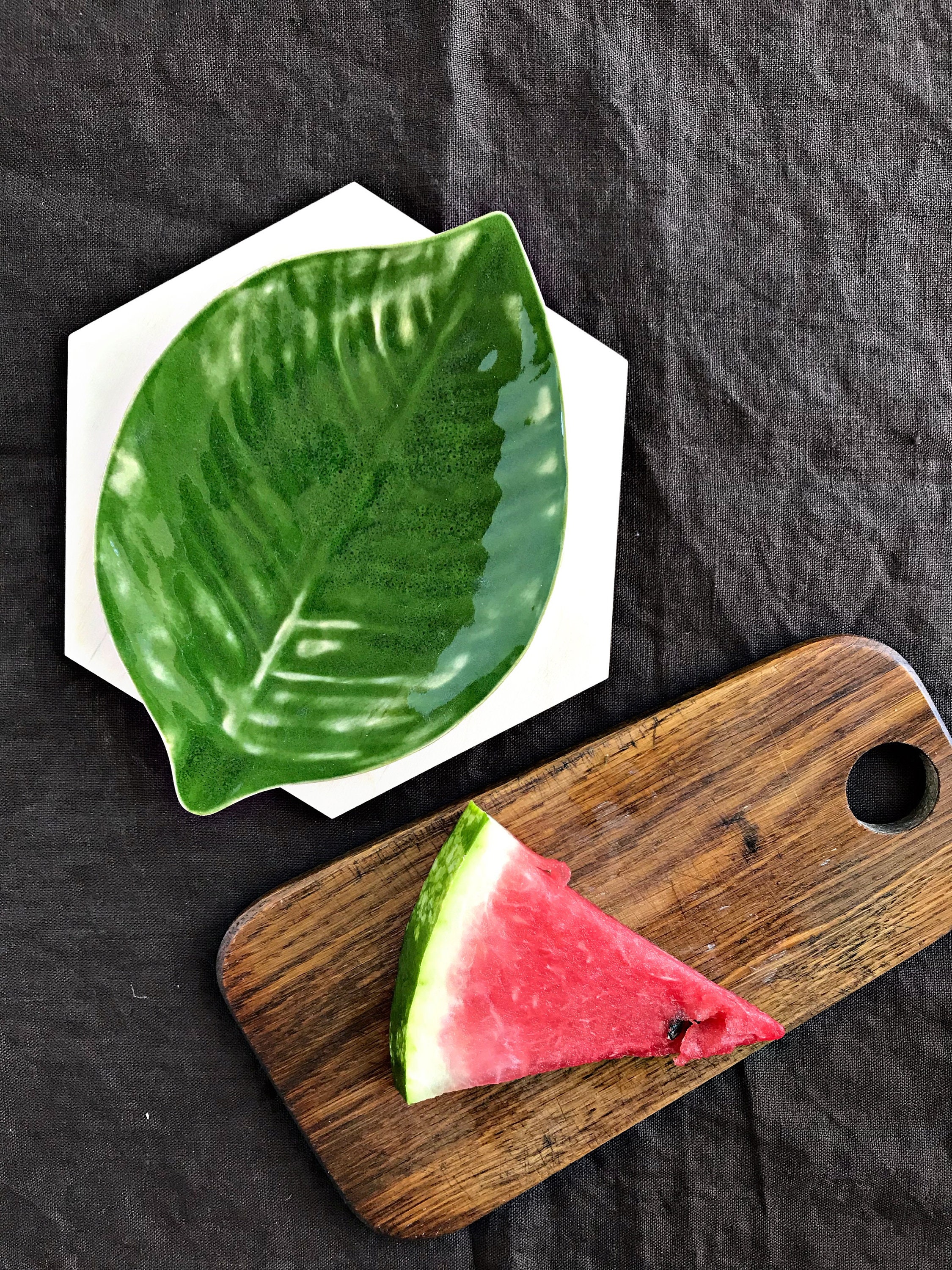 Leaf Shaped Dish Ring Dish Ceramic Leaf Platter Pottery - Etsy