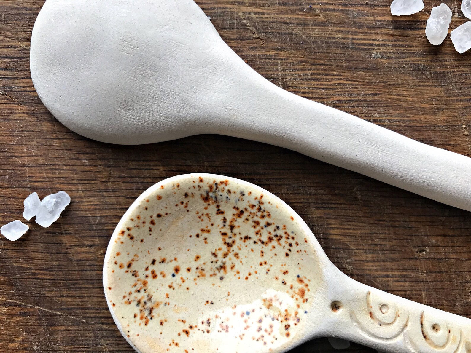 Caramel Ceramic Spoon Tea Spoon Pottery Serving Spoon - Etsy