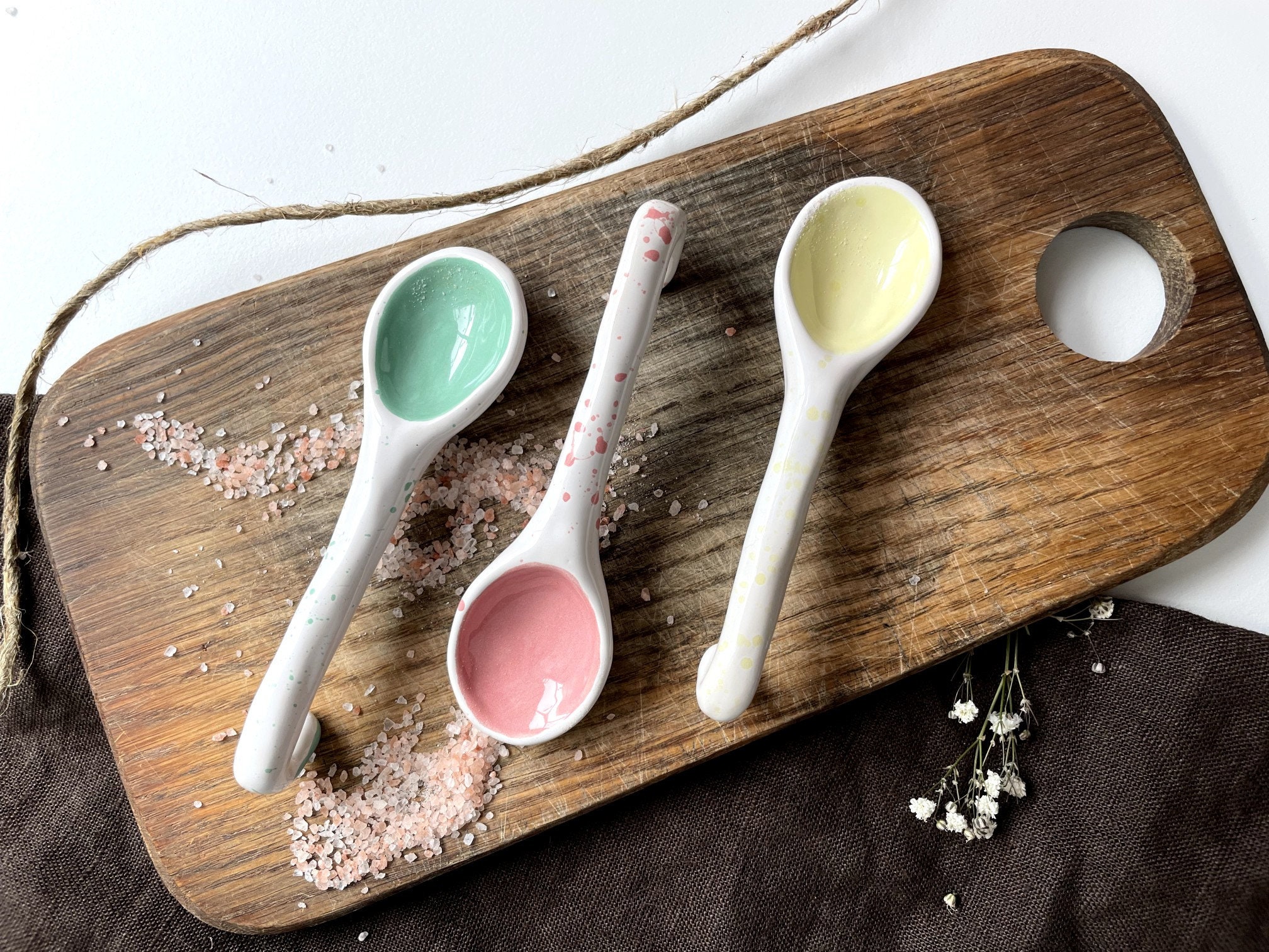 Ceramic Tea Spoon Small Ceramic Spoon Pottery Serving Spoon - Etsy UK