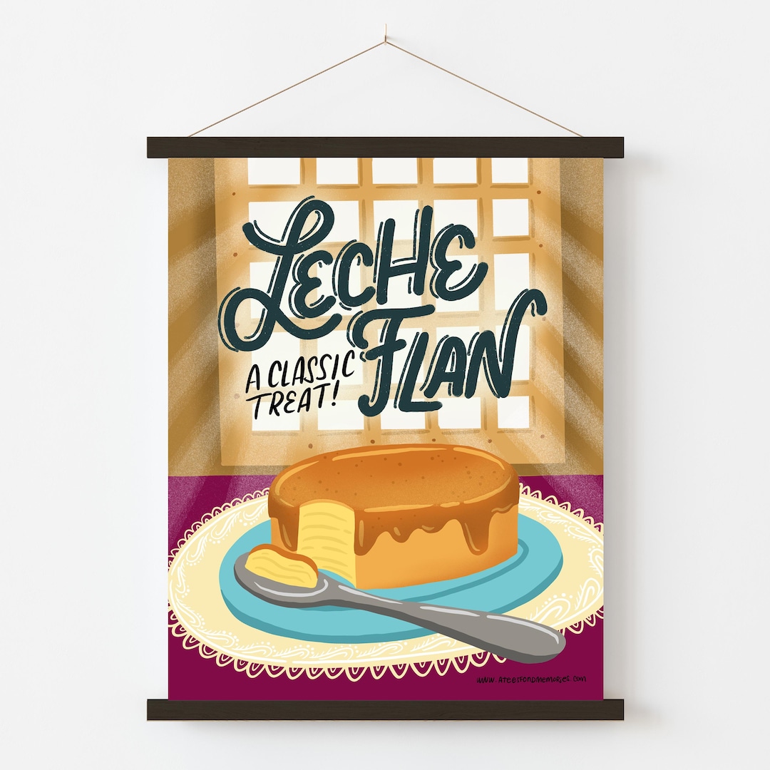 Leche Flan Art Print: Filipino Dessert Illustration - Etsy