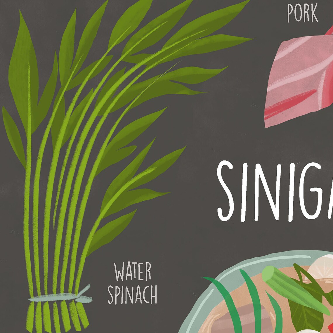 Sinigang Print Filipino Dish Tagalog Food art Digital | Etsy