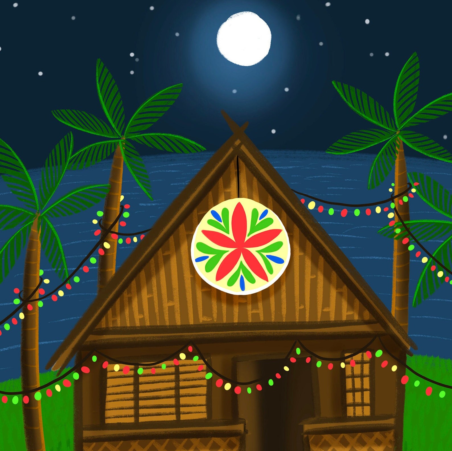 Bahay Kubo Greeting Card Pasko Christmas Xmas in the - Etsy