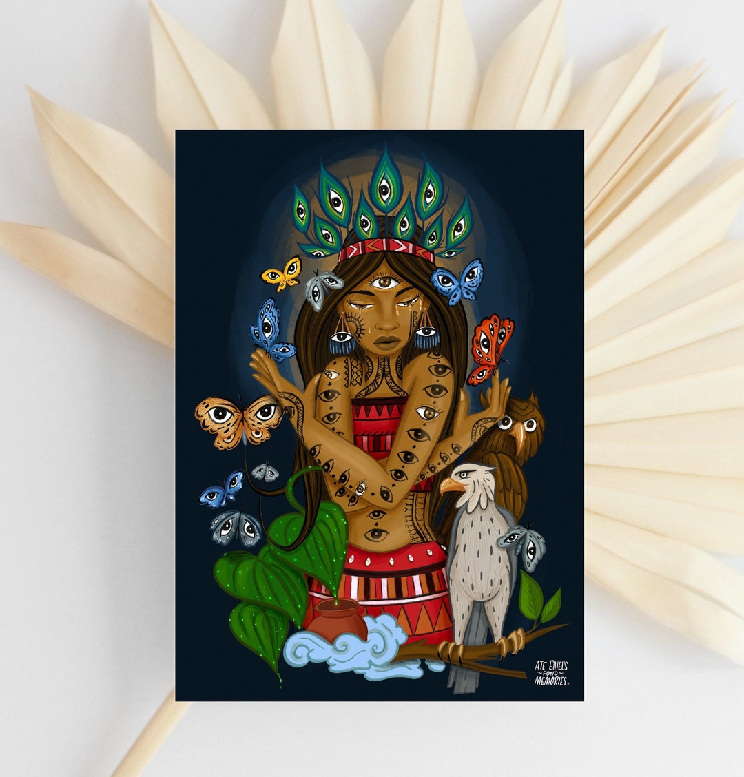 Dalikamata Print: Visayan Goddess, Filipino Art - Etsy