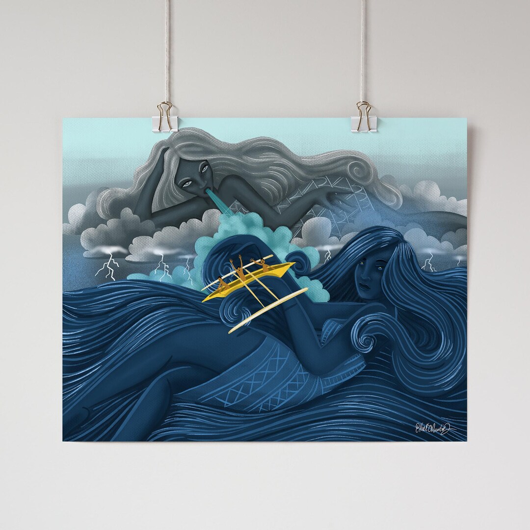 Filipino Deities Art Print: Anitun Tabu & Aman Sinaya - Etsy