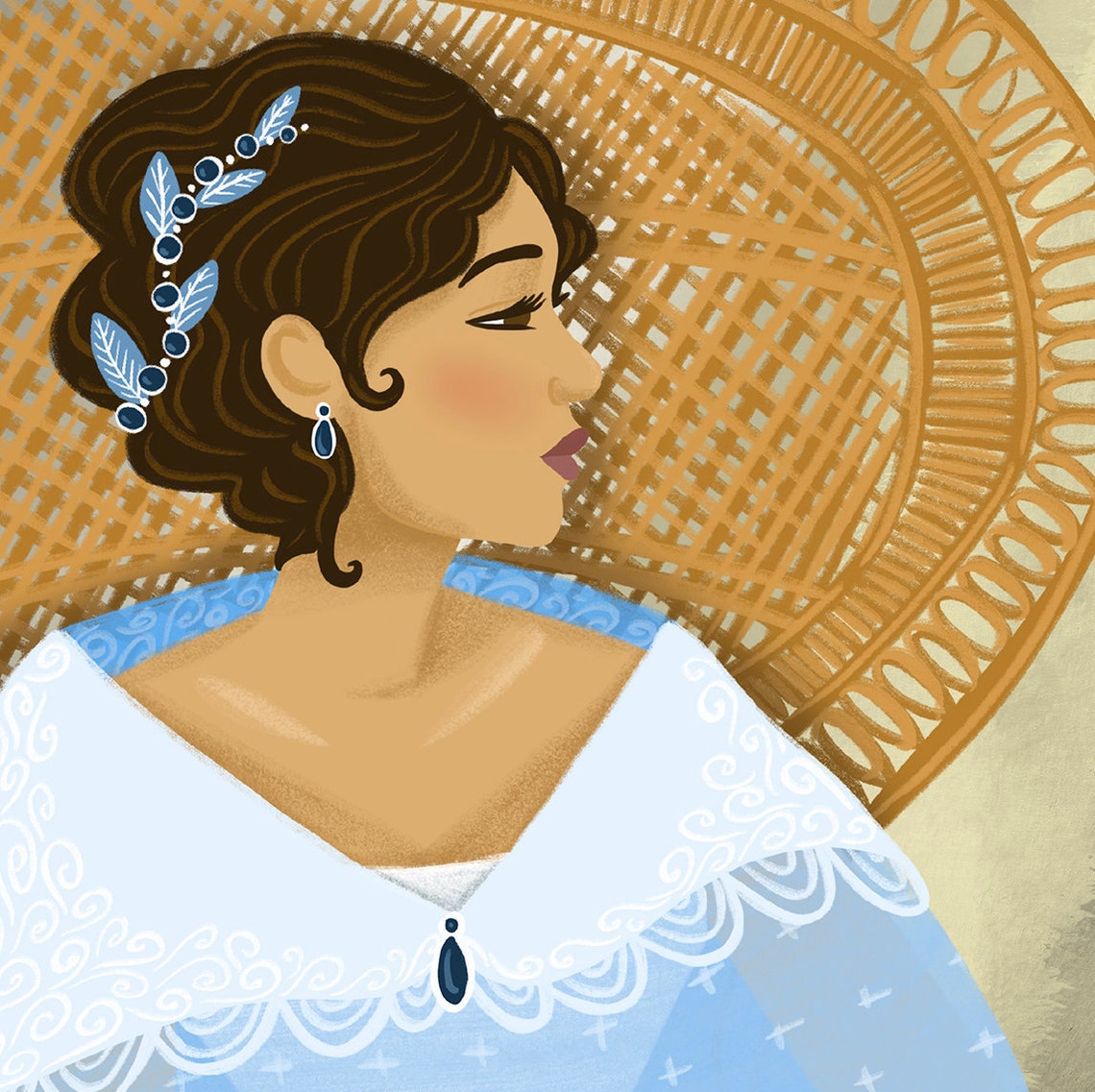 Maria Clara Print 1 of 4 Tagalog Filipino Art - Etsy
