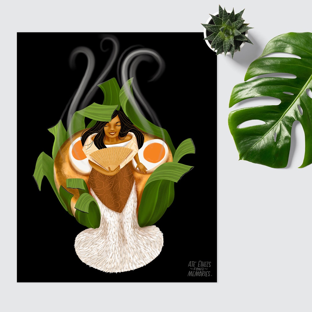 Bibingka Beauty | Filipina | Filipino Art | Illustration | Philippines ...