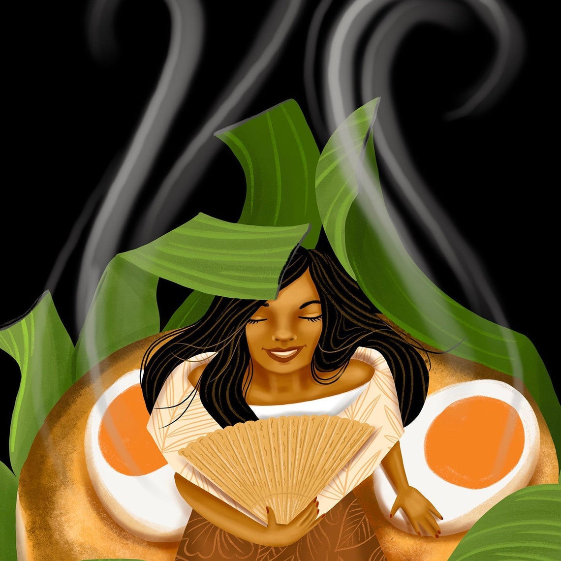 Bibingka Beauty | Filipina | Filipino Art | Illustration | Philippines ...