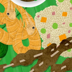 Kumain Na Tayo Kitchen Art Filipino Art Print Tagalog Filipino Feast ...