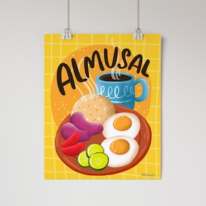 Filipino Breakfast Art Print: Almusal Illustration - Etsy