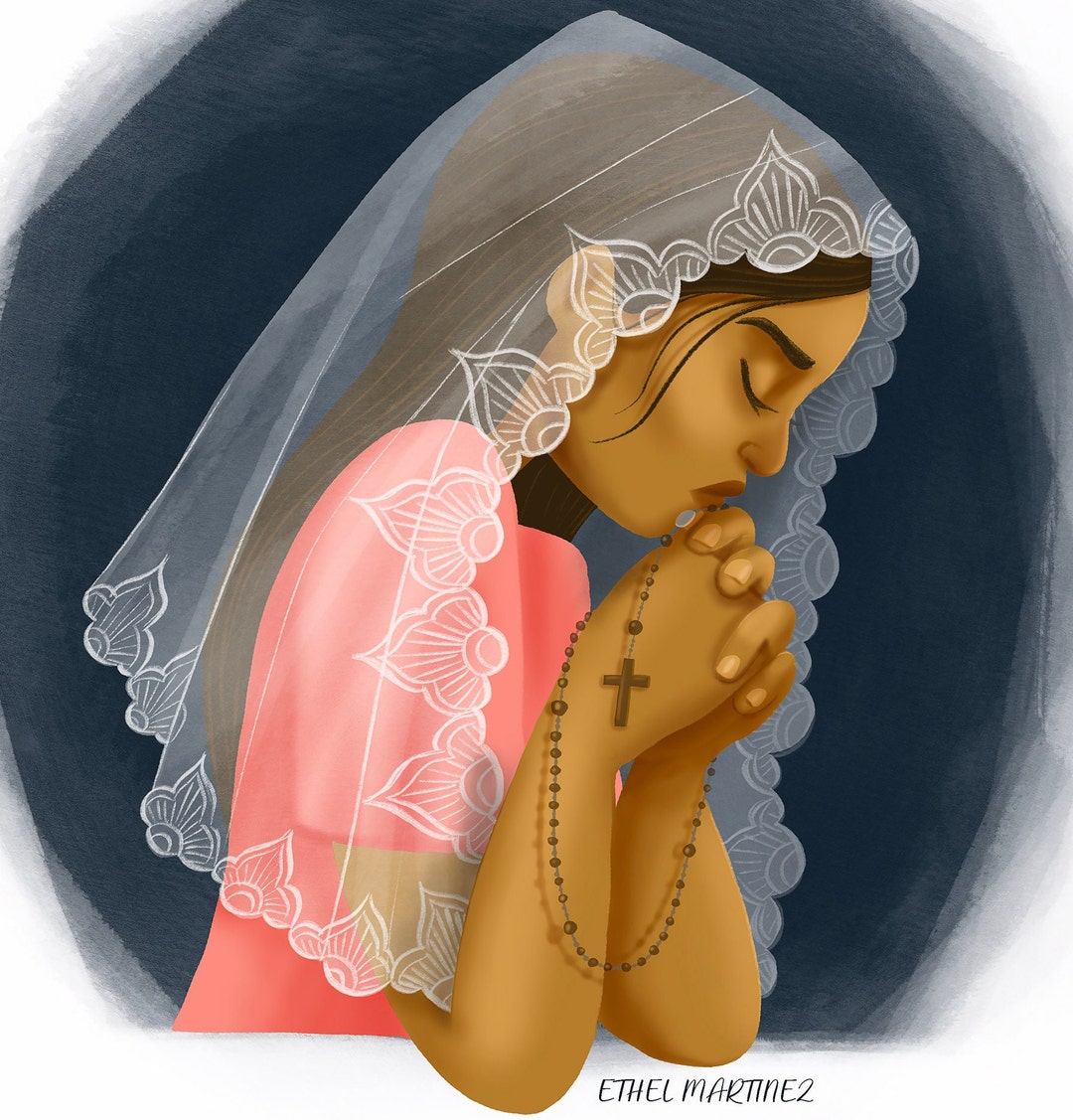 Devout Catholic Catholic Christian Filipina Faithful - Etsy