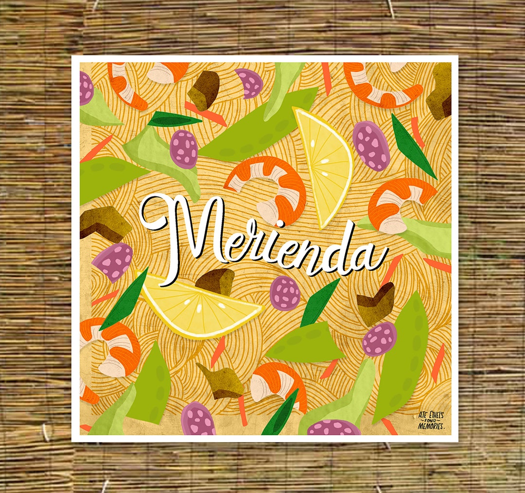 MERIENDA Kitchen Art Filipino Art Print Tagalog Filipino Snack Time ...