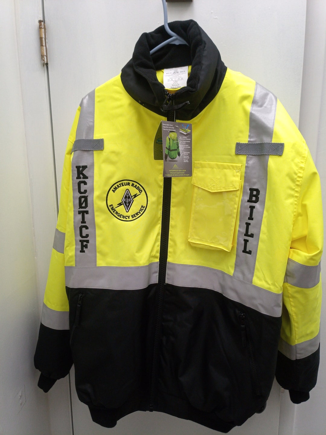HAM RADIO 3-season Coat With Large Logo on Back Only - Etsy