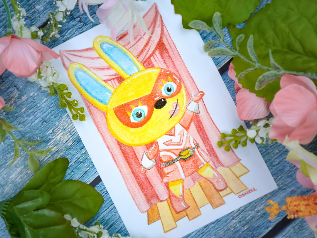 Animal Crossing Art Mira Watercolor Print - Etsy
