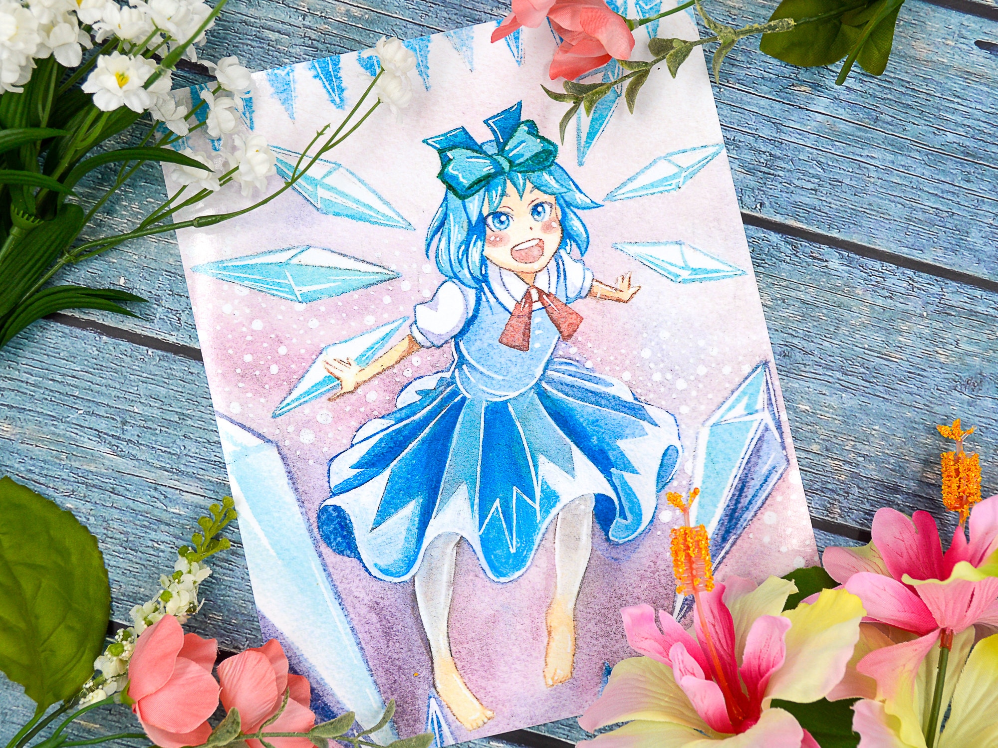 Touhou Project Art Cirno perfect Freeze Version - Etsy