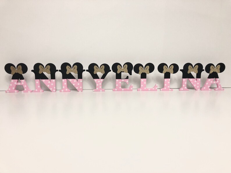 Minnie Mouse Custom Name Letters 3 Minnie Mouse - Etsy