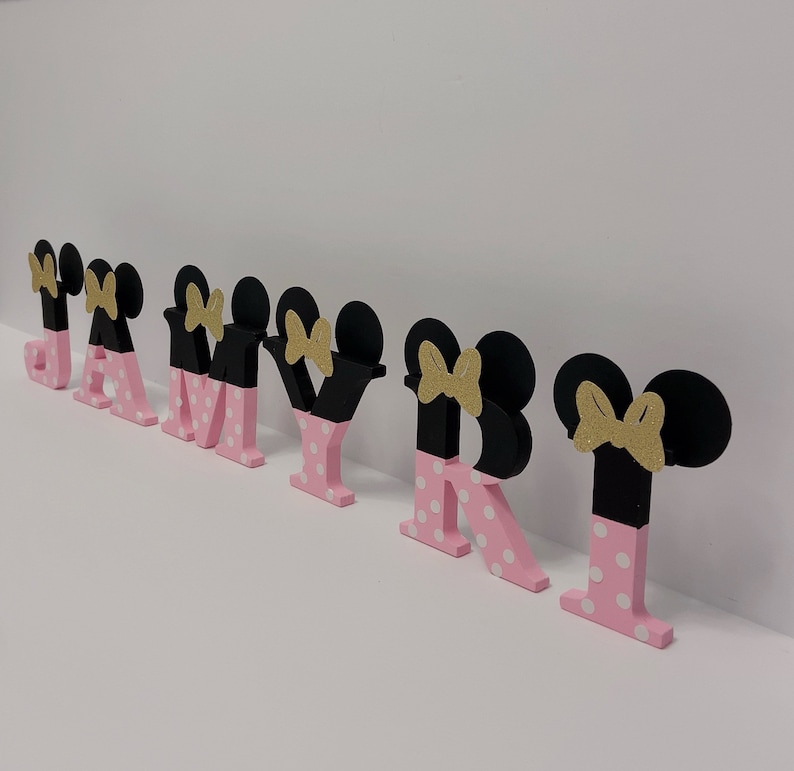 Minnie Mouse Custom Name Letters 3 Minnie Mouse - Etsy