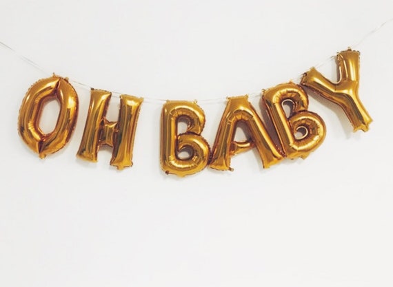 OH BABY balloons Balloon Garland Baby Shower Decoration | Etsy