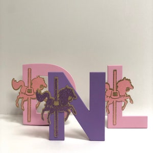 Carousel Birthday (price is per Letter) | Carousel Party, Circus ...