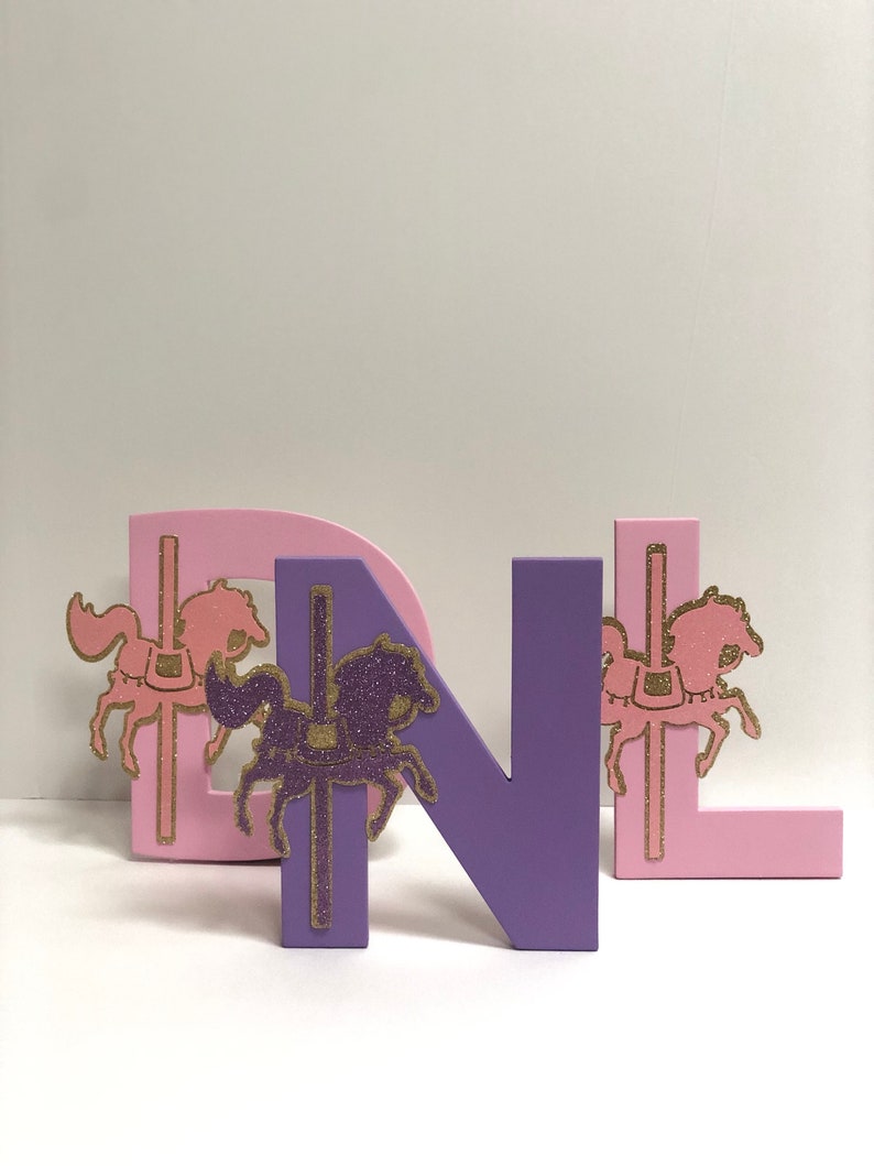 Carousel Birthday price is per Letter Carousel Party - Etsy