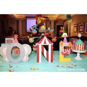 Circus Birthday Party, Carnival Party, Circus Letters, Carnival ...