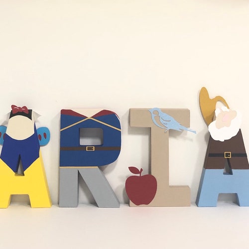 Snow White Princess Birthday Party Letters Price is per | Etsy